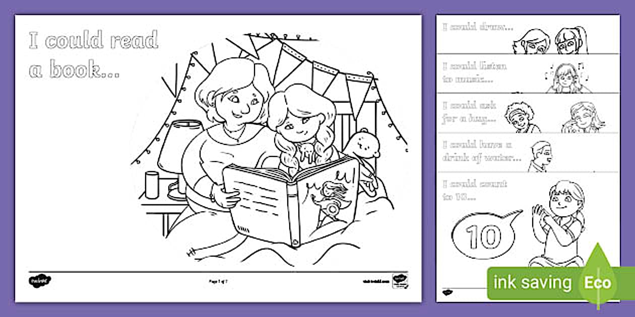 Calm Down Strategies Colouring|Calm Down Strategies Visuals