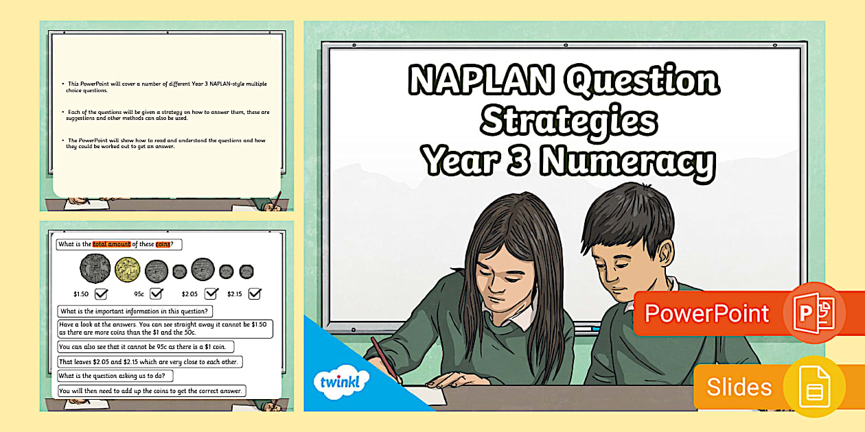 NAPLAN Question Strategies Year 3 Numeracy PowerPoint