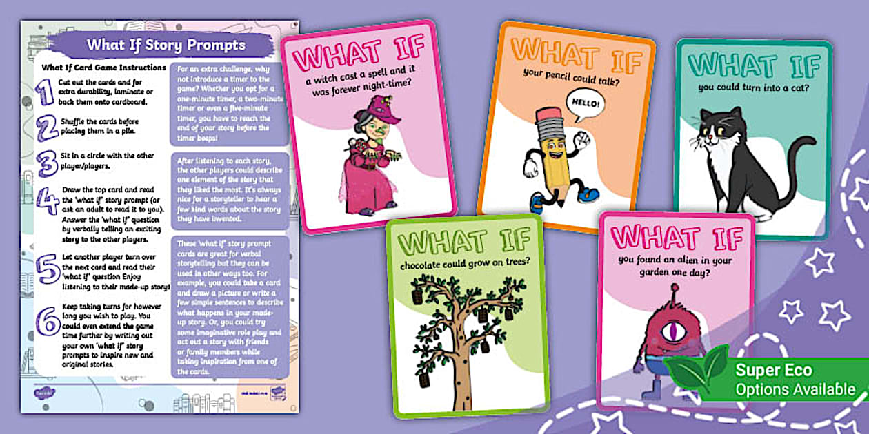 What If Story Prompts (teacher made) - Twinkl