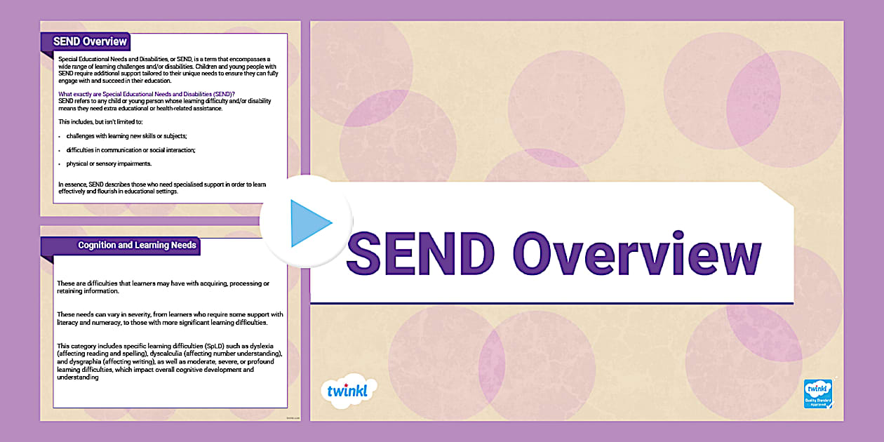 SEND Overview CPD PowerPoint - Twinkl