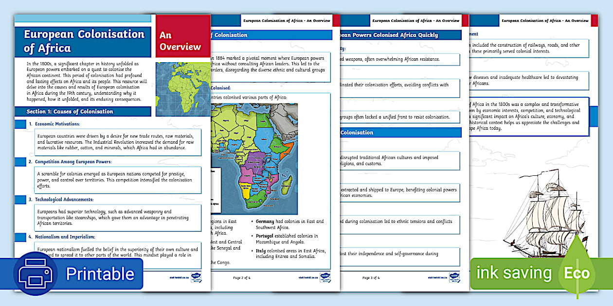 European Colonisation of Africa – An Overview