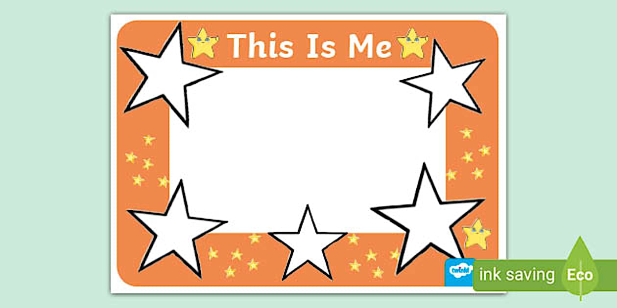 This is Me Photo Frame Activity (Teacher-Made) - Twinkl