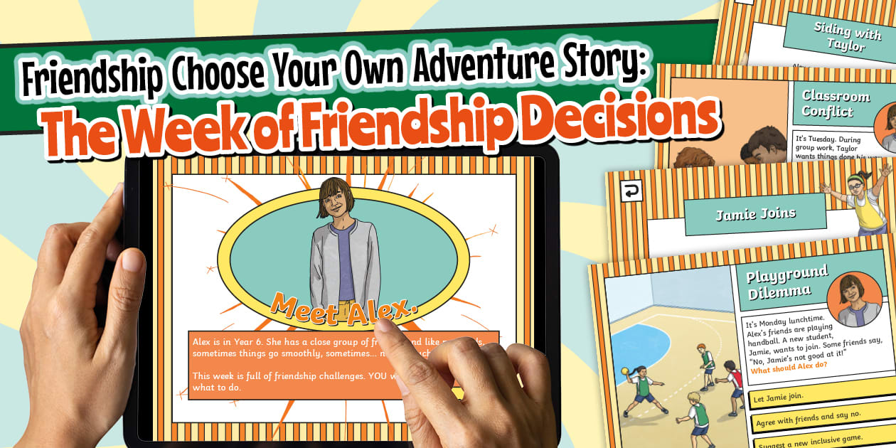 Choose Your Own Adventure Story Friendship Decisions
