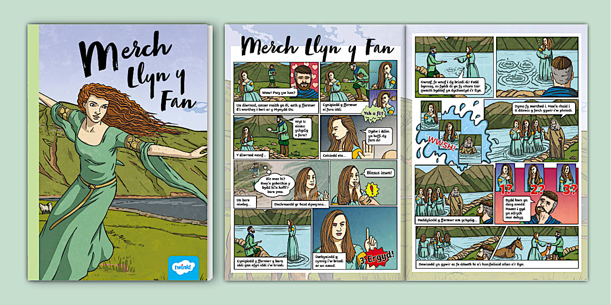 Comic Merch Llyn y Fan (teacher made) - Twinkl