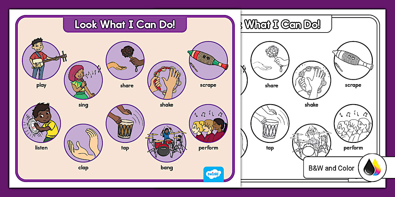 Early Childhood Music Area Skills Action Mat - Twinkl