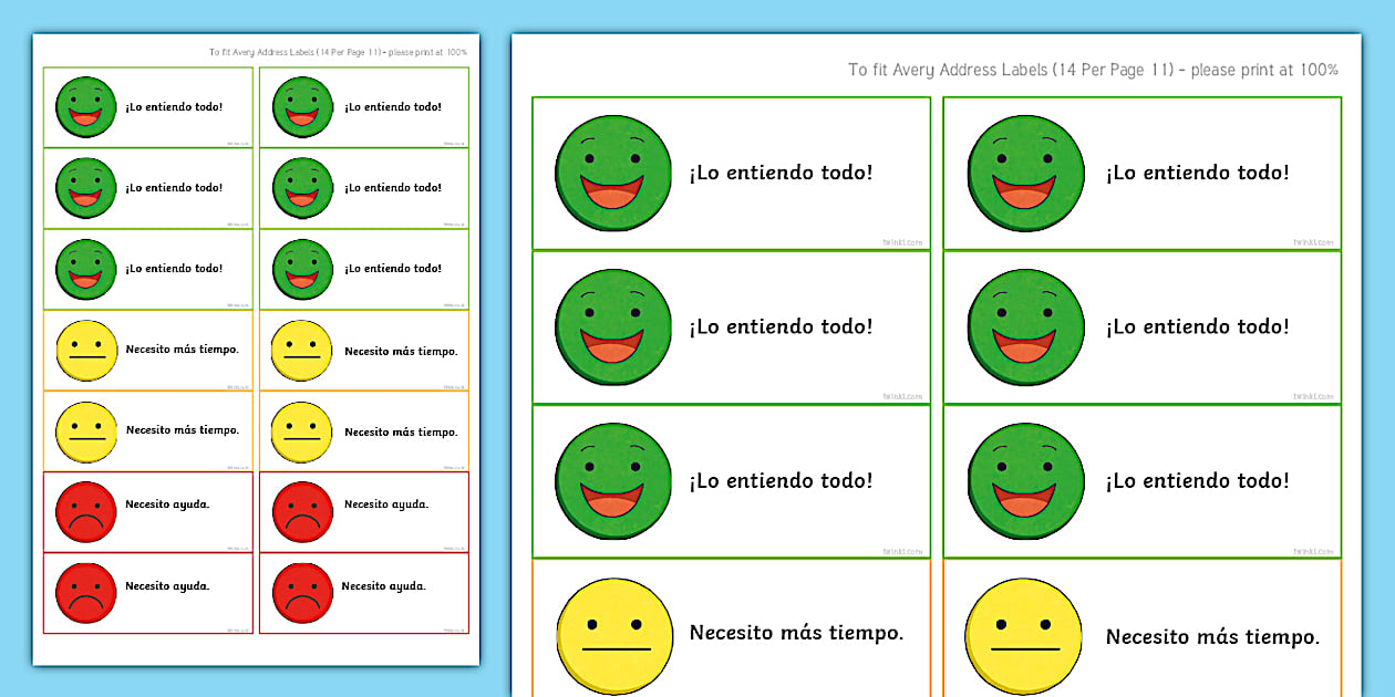 👉 Confidence in Spanish Self-Assessment Stickers - Twinkl