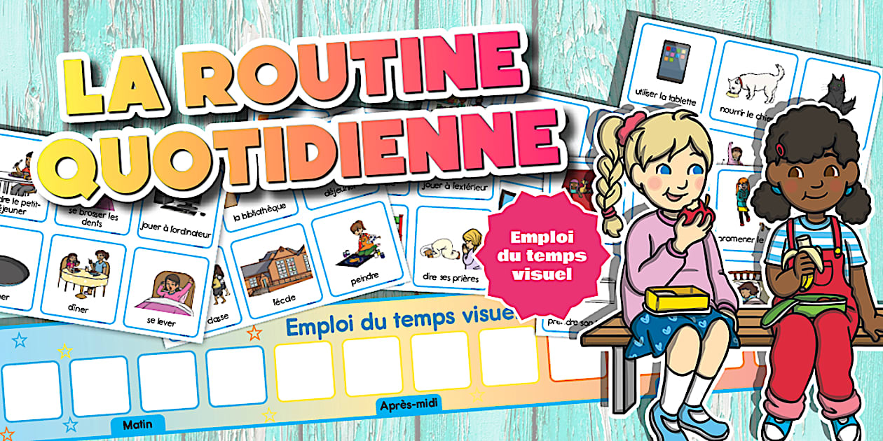 Emploi du temps visuel - Twinkl Éducation physique et santé