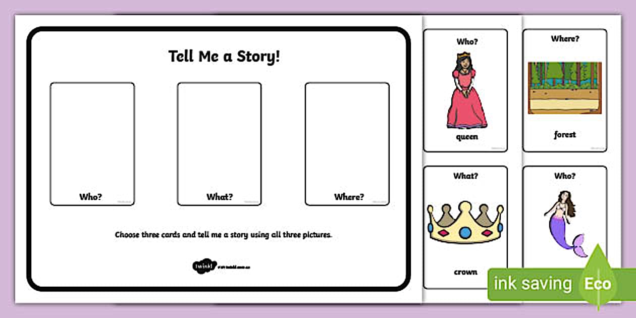 Tell Me a Story Cards | Oral Literacy Game (teacher made)