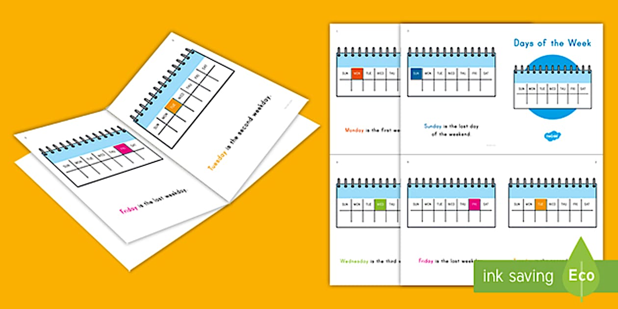 Editable Days of the Week Emergent Reader (Teacher-Made)