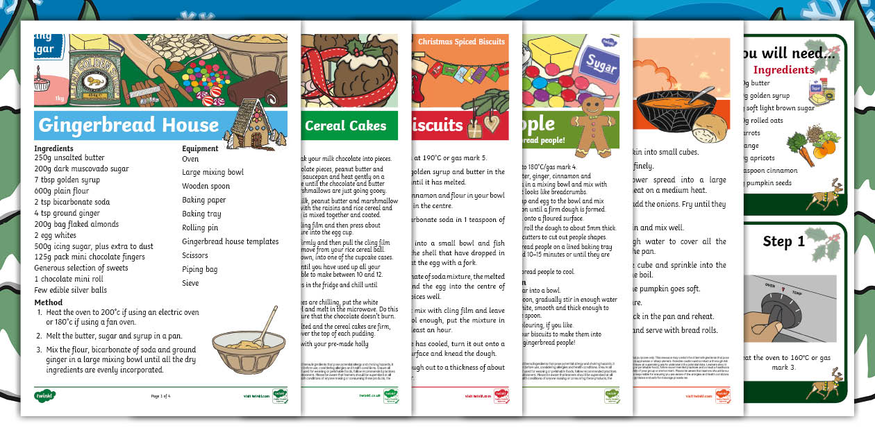 Winter Recipes Resource Pack (teacher made) - Twinkl