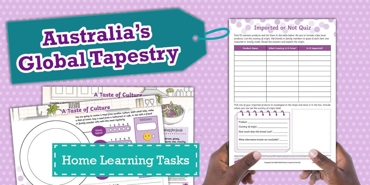 Year 6 HASS Geography Home Learning Tasks (teacher made)