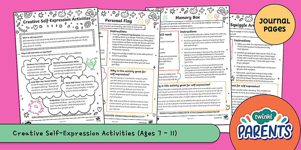 Creative Self-Expression Activities (Ages 7 - 11)