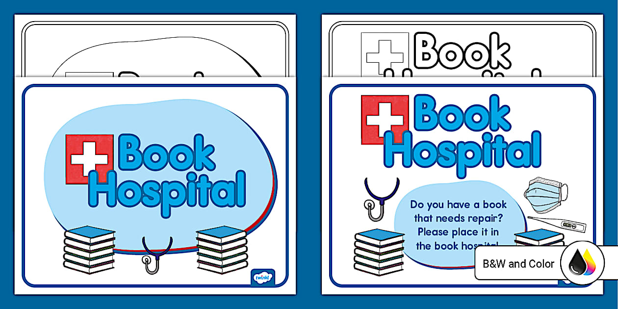 Book Hospital Signs | Kindergarten Resource | Twinkl USA
