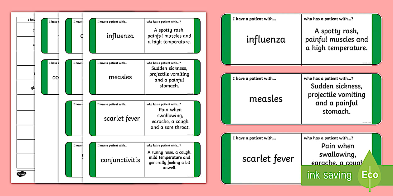 Germs and Diseases Loop Cards (teacher made) - Twinkl