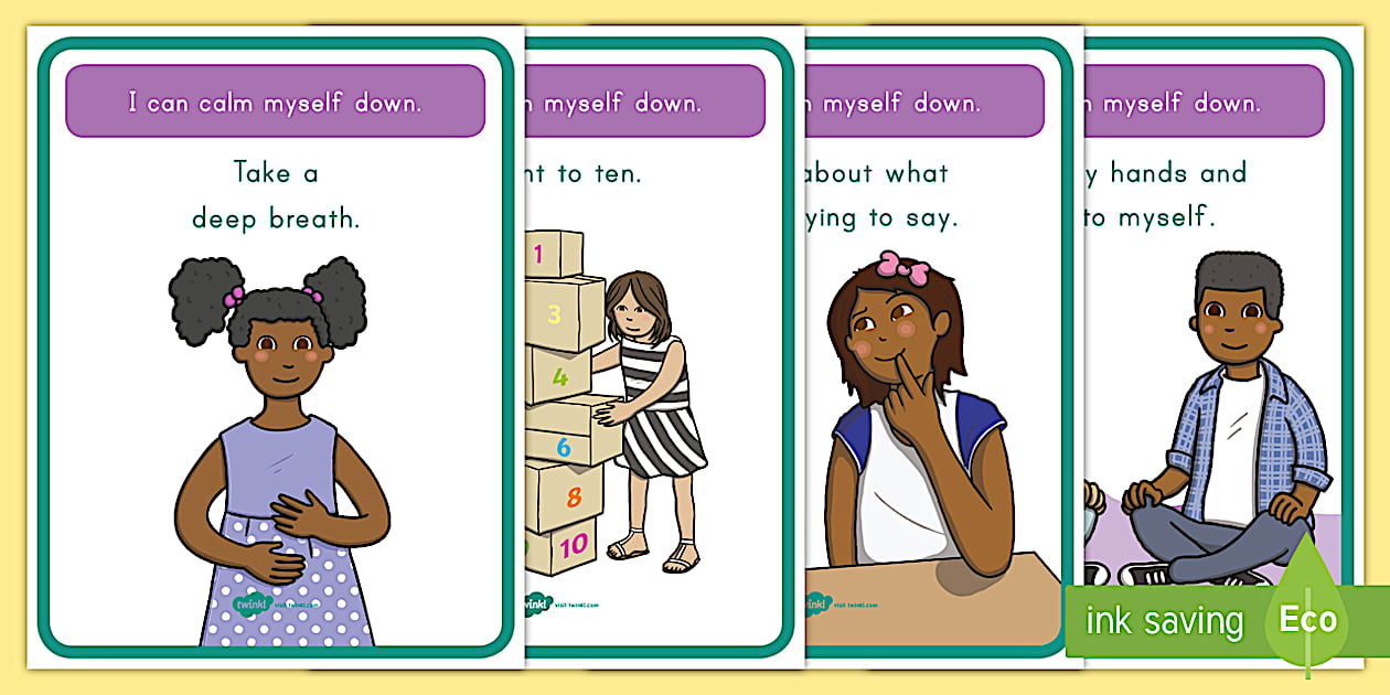 Calm Down Posters | Prekindergarten Resource | Twinkl USA