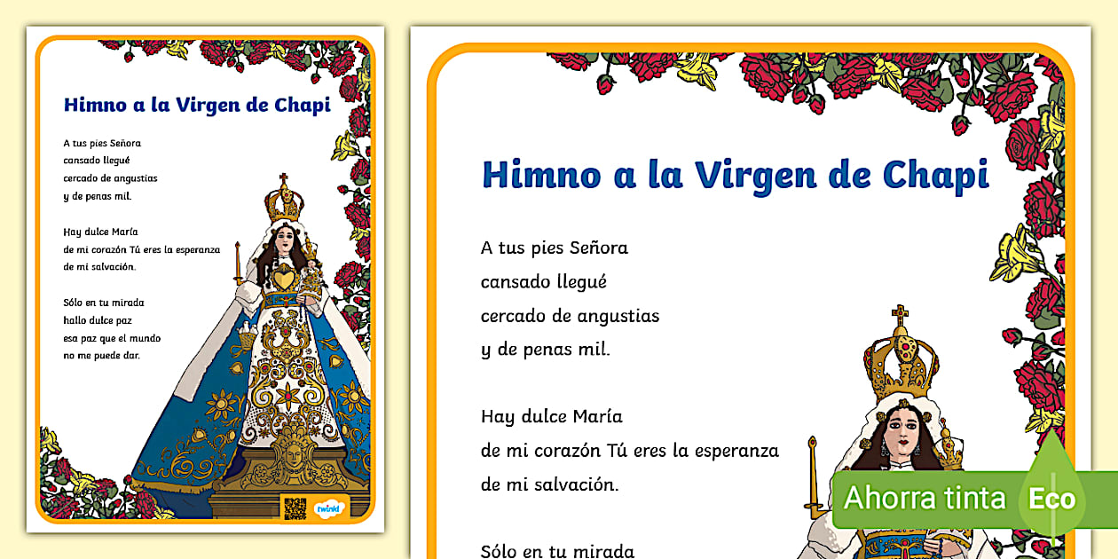 Himno a la Virgen de Chapi (Letra) | Twinkl Perú - Twinkl