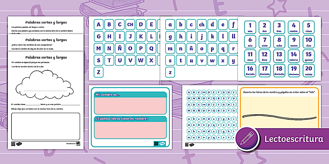 Lectoescritura - paquete de actividades (teacher made)