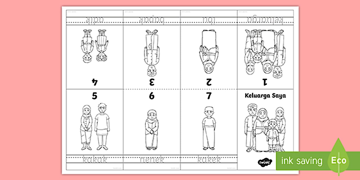My Family Writing Activity Booklet Indonesian