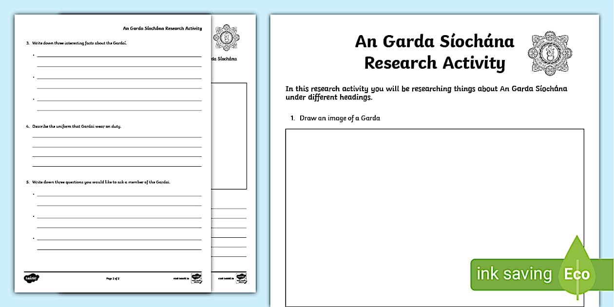 An Garda Siochana (Research Activity) (Teacher-Made)