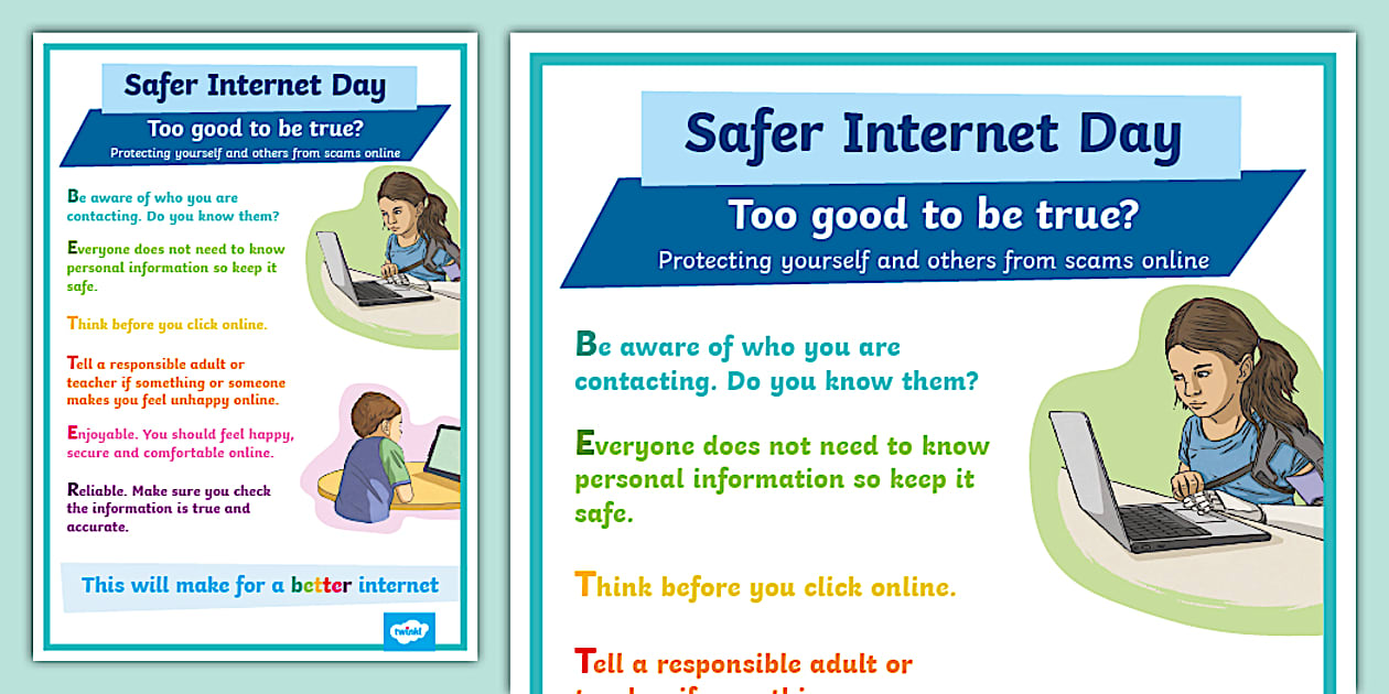 Safer Internet Day Poster | Twinkl Resources (teacher made)