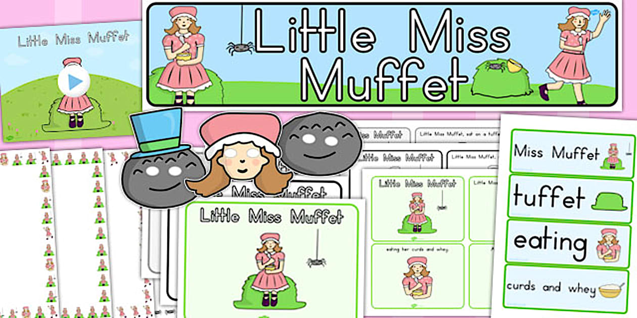 Little Miss Muffet Resource Pack (Teacher-Made) - Twinkl