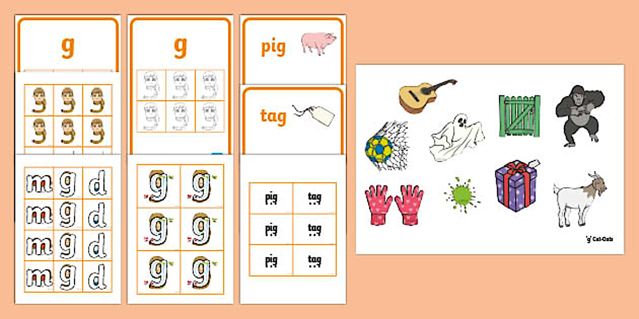 'g' - Level 2 Phonics SEND Workstation Pack - Twinkl