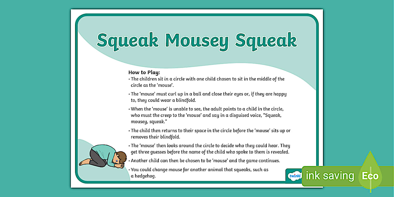 Squeak, Mousey, Squeak Circle Time Activity Card - Twinkl