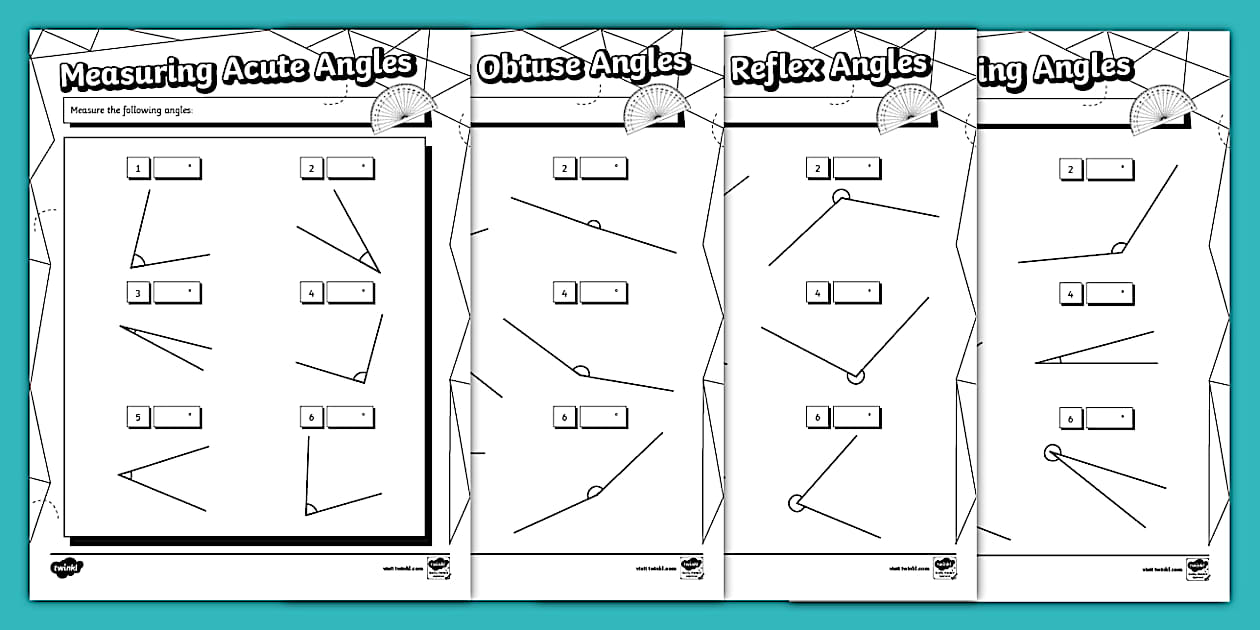 Fourth Grade Angle Measurement Activities (teacher made)