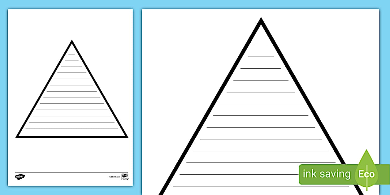 Triangle Writing Template (Teacher-Made) - Twinkl