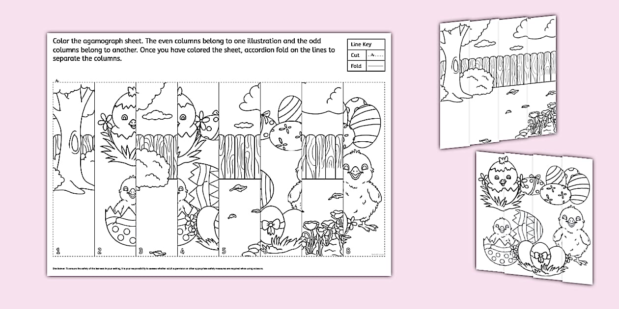 Easter Chick Agamograph - Twinkl Arts and Crafts - Twinkl