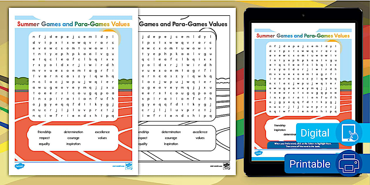 Fun Olympic Word Search for K-2nd Grade | Twinkl USA