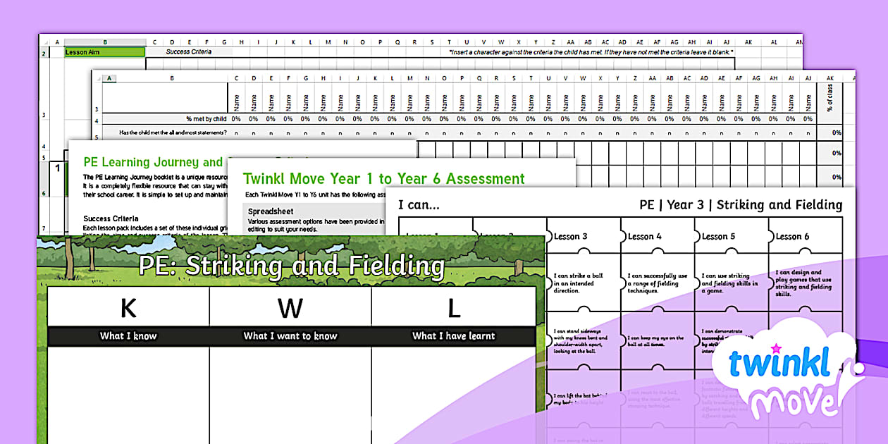 Year 3 Striking and Fielding Assessment | Twinkl Move PE