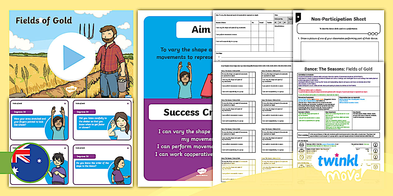 The Seasons Lesson 6: Fields of Gold (teacher made) - Twinkl