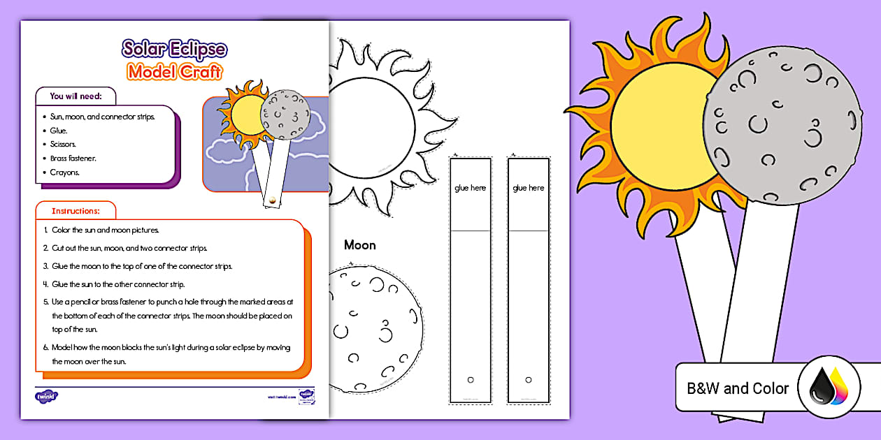 Solar Eclipse Craft | Resource | Twinkl USA (teacher made)