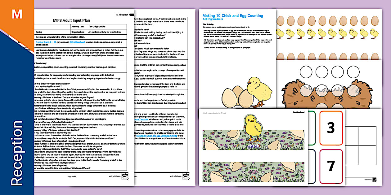 EYFS Ten Chirpy Chicks Adult Input Plan and Resource Pack
