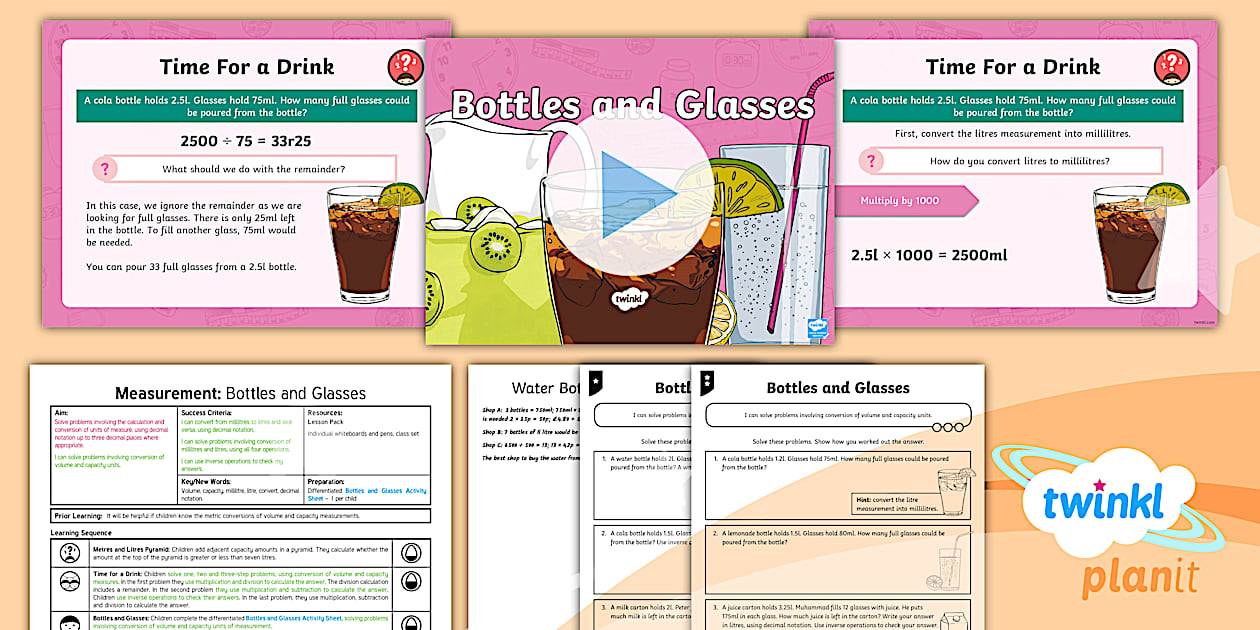 Year 6 Problems: Conversion of Units of Measure PlanIt Lesson 3