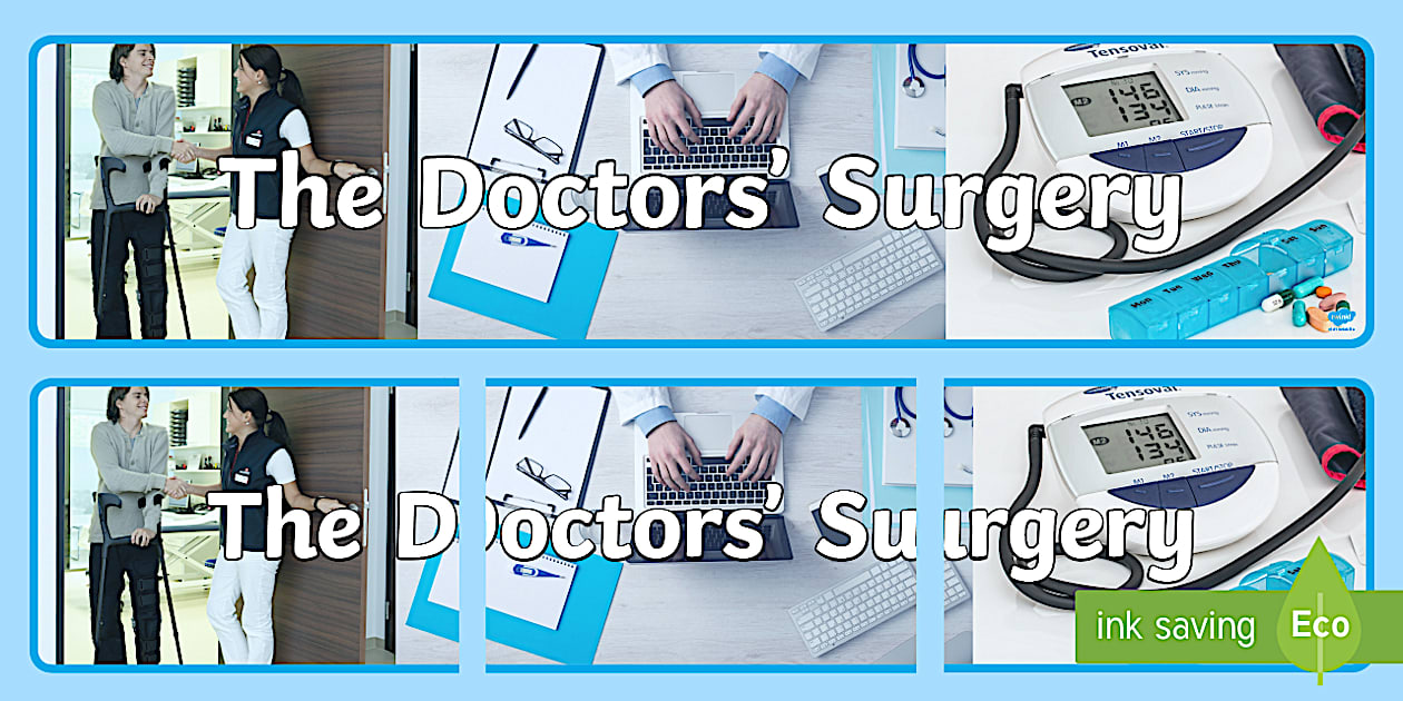 The Doctors' Surgery Aistear Photo Display Banner - Twinkl