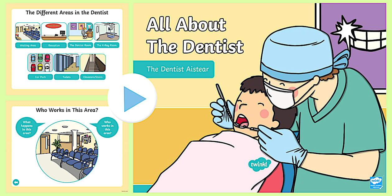 The Dentist Aistear PowerPoint (Teacher-Made) - Twinkl