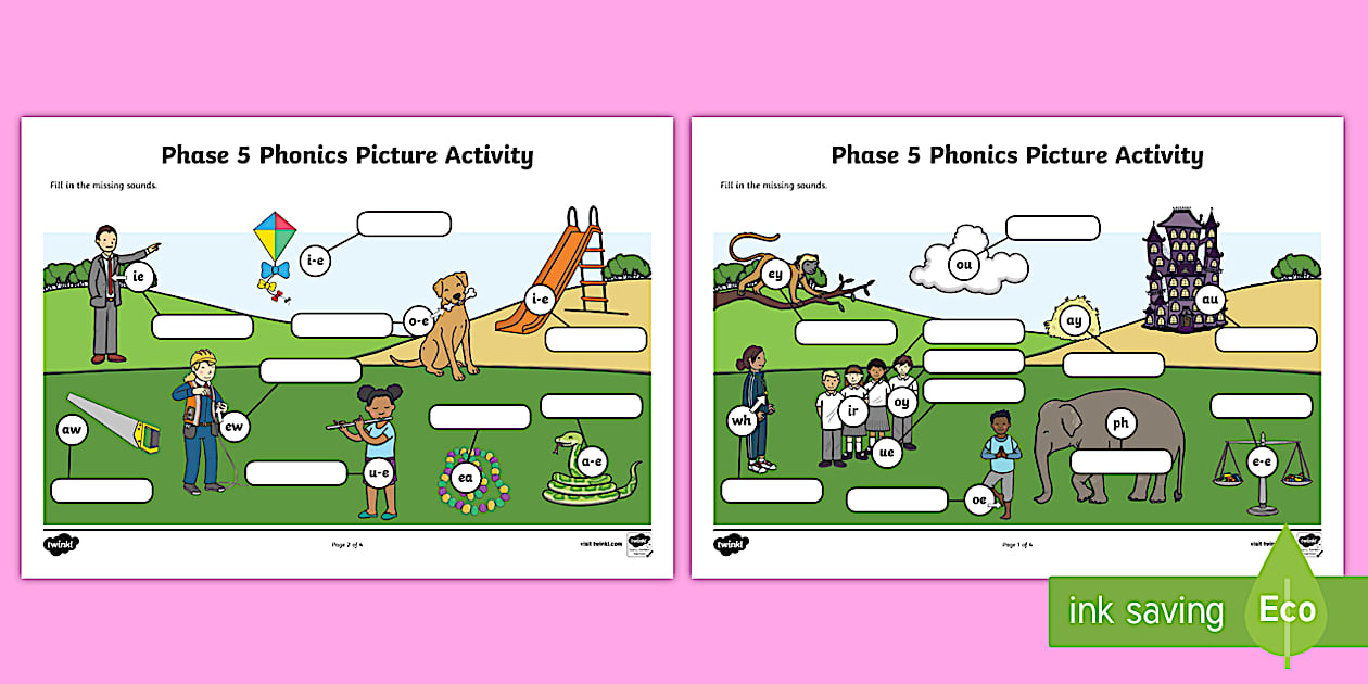 Phase 5 Phonics Picture Worksheet / Worksheet - Phase 5 Phonics Picture