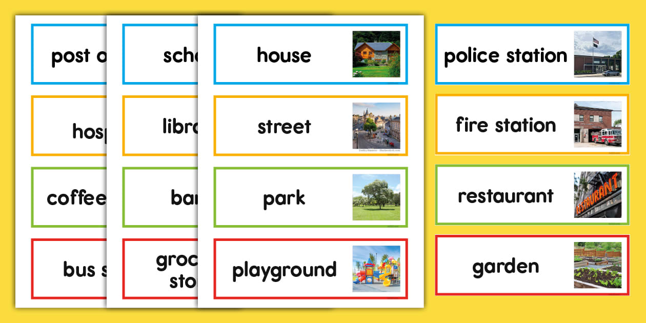 My Neighborhood Word Cards