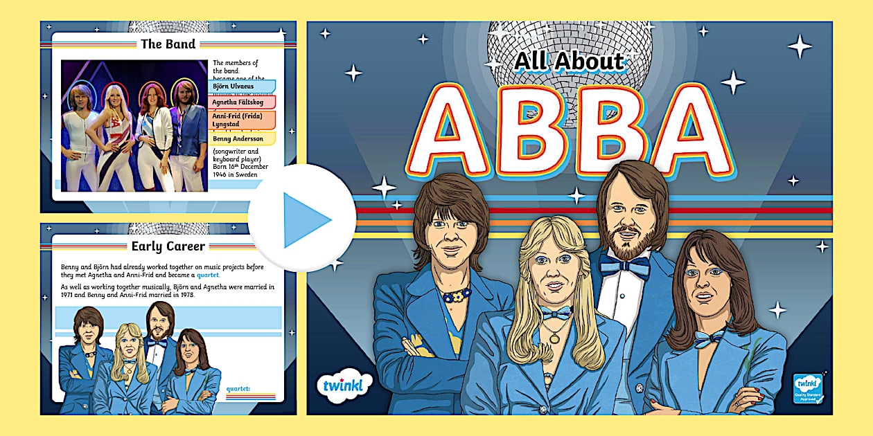 👉 KS2 All About ABBA PowerPoint - Twinkl