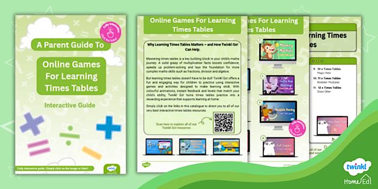 A Parent Guide to Learning Times Tables (teacher made)