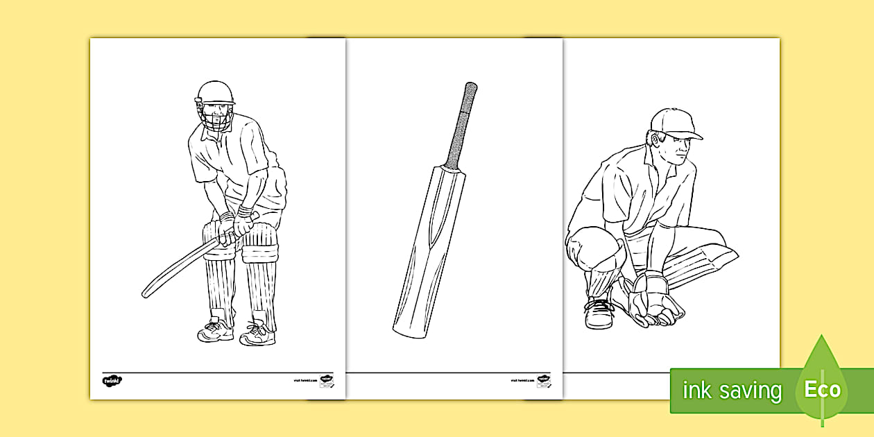 Cricket Colouring Pages - Cricket Pictures to Colour