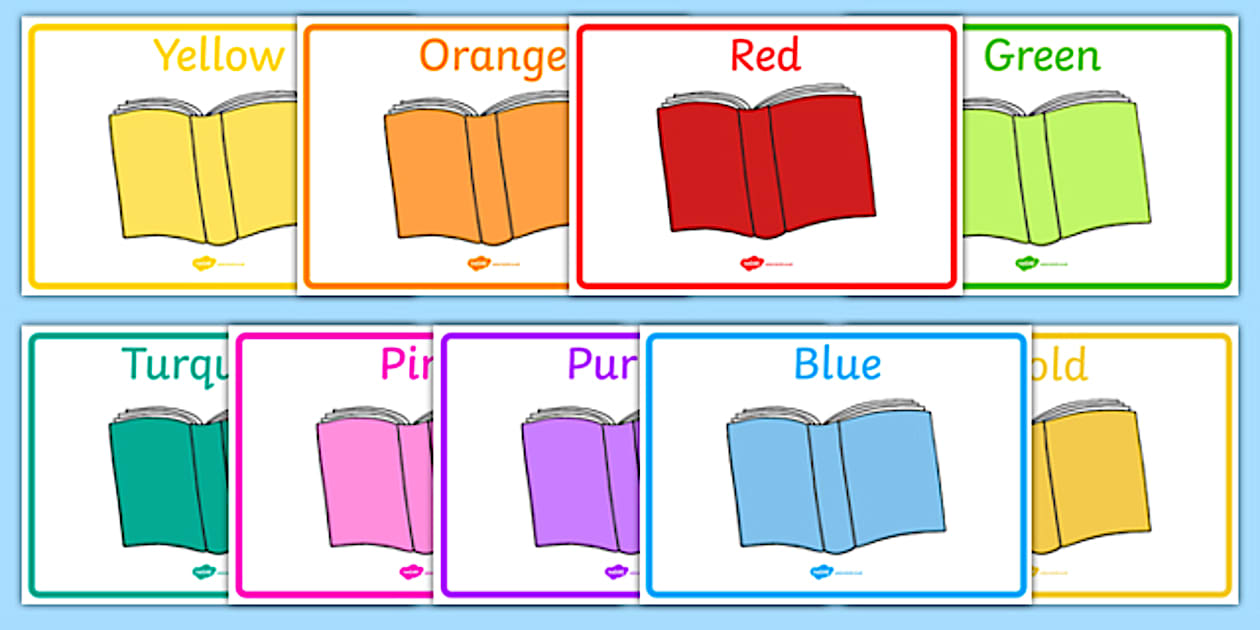 👉 Editable Class Group Signs (Coloured Books) - Twinkl