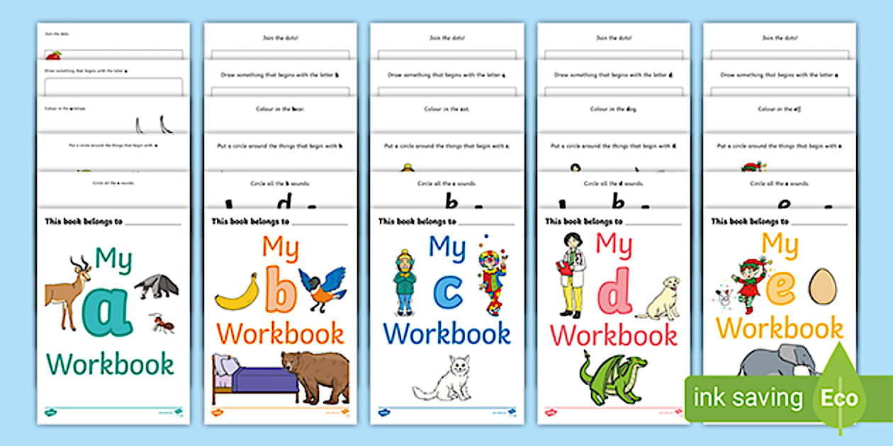 My Alphabet Workbook Pack (Lowercase) - Twinkl