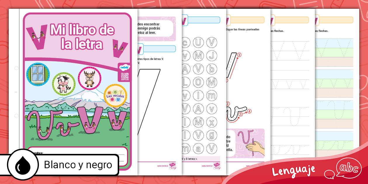 Cuadernillo | Mi libro | letra V