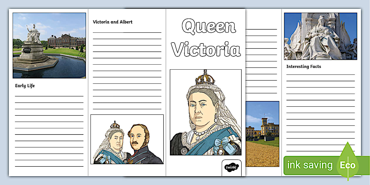 Queen Victoria Leaflet Template,Queen Victoria Leaflet,Queen Victoria