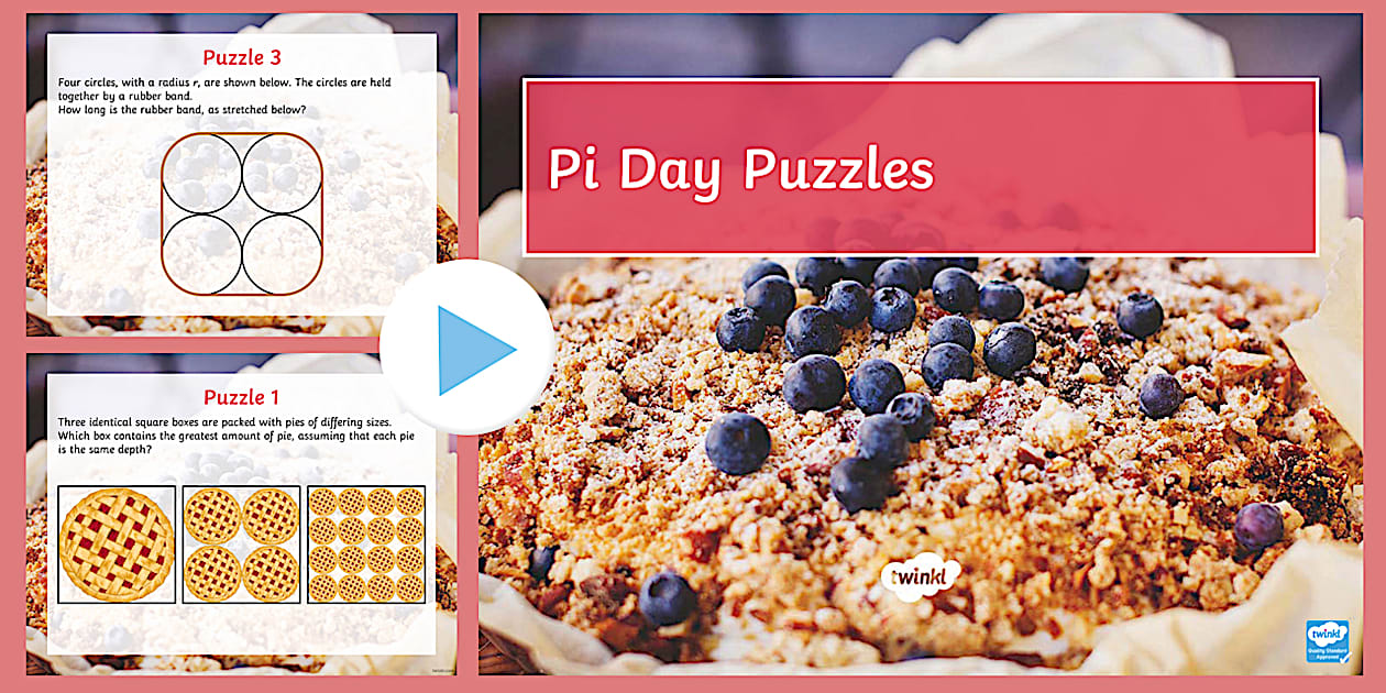 Pi Day Puzzles PowerPoint | KS4 Maths | Beyond - Twinkl
