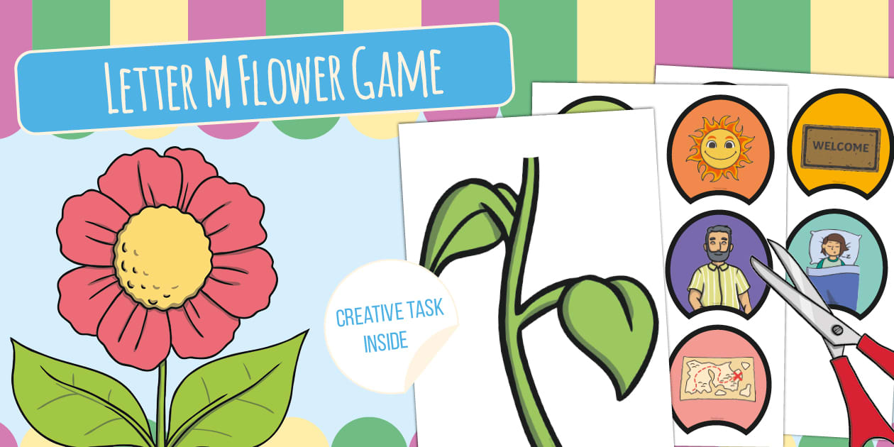 Letter M Flower Game