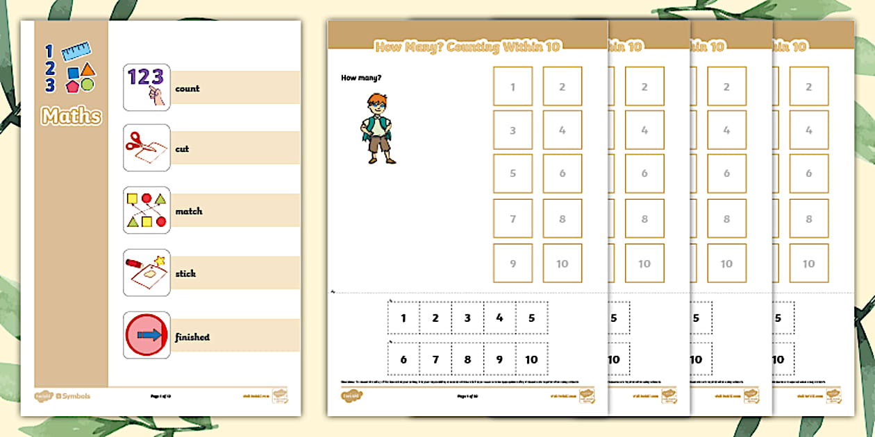 👉 SEND Structured Steps Jack and the Beanstalk 'How Many?' Counting Within 10